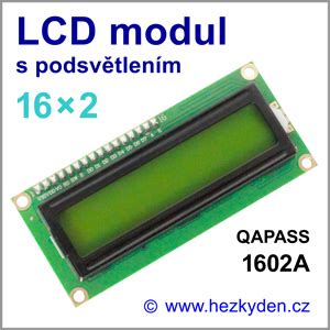 LCD modul QAPASS 1602A | Výprodej součástek