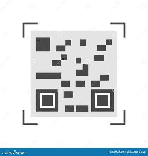 Qr Code In Square Shape Stock Vector Illustration Of Code 232983050