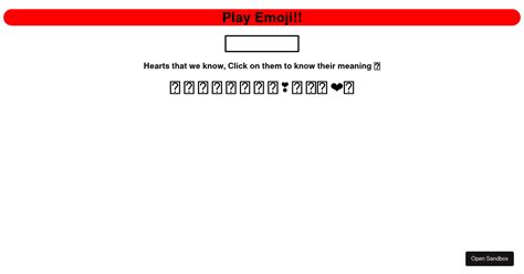 Emoji Interpreter Codesandbox