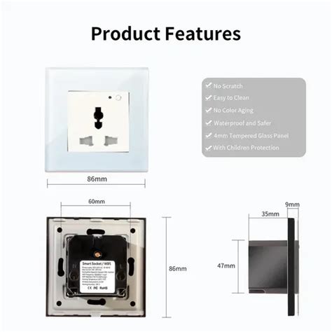Bingoelec Smart Home Tuya Remote Control Timing Zigbee Power Wall Universal Wifi Socket Wifi