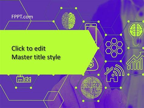 Free Connection Technology Powerpoint Template Fppt Posted On The