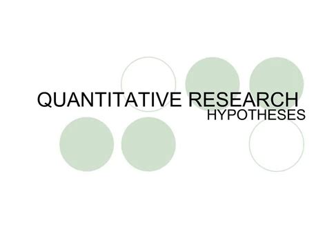 PPT QUANTITATIVE RESEARCH PowerPoint Presentation Free Download ID 789226