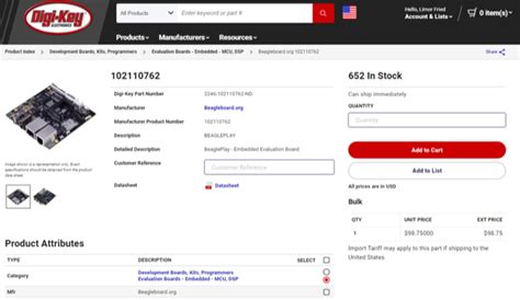 Eye On Npi Beagleplay® Single Board Computer Chips Digikey Beagleplay