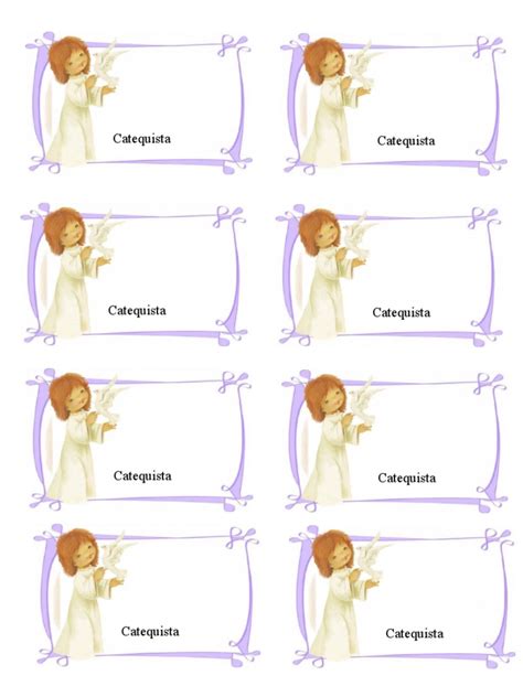 Gafetes Catequistas Pdf