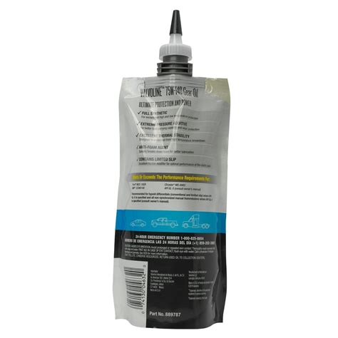 Valvoline SynPower 75W-140 Full Synthetic Gear Oil 1 Quart