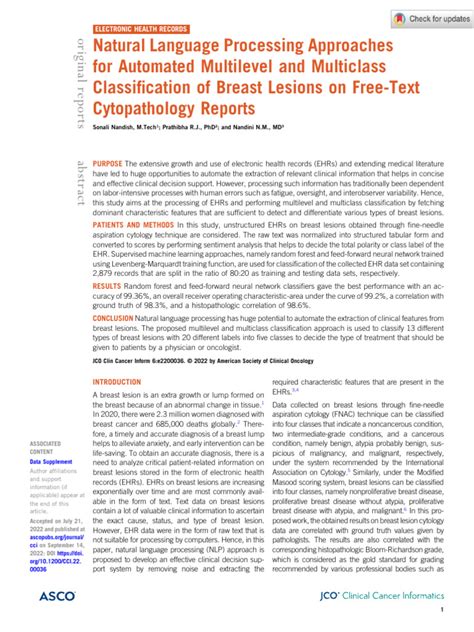 Nandish Et Al 2022 Natural Language Processing Approaches For Automated Multilevel And