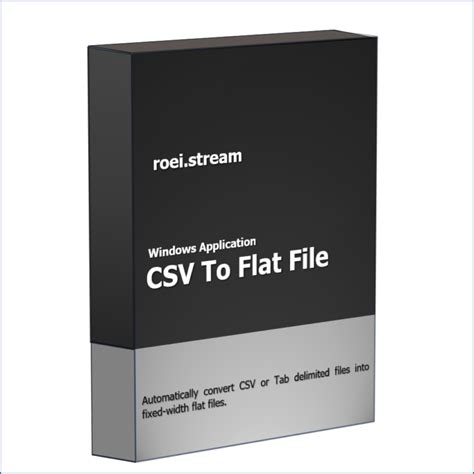 Convert Fixed Width Flat File To Tab Delimited Or Csv Roeis Tips Stream