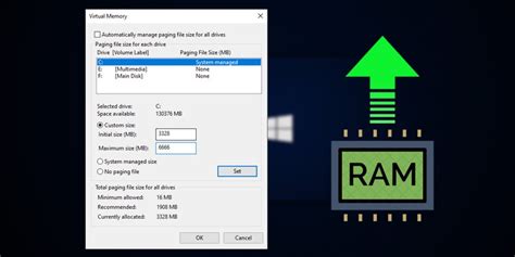 how to increase virtual memory size on windows tech news today