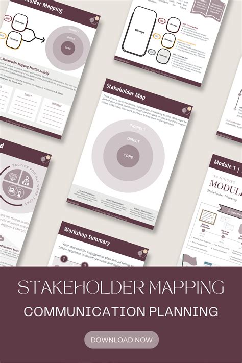 Stakeholder Mapping Strategic Communication Guide PDF Docs Etsy Canada Stakeholder Mapping