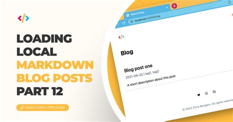 loading local markdown blog posts part 12