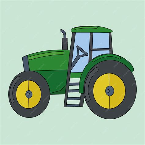 Premium Vector Vector Design Or Illustration Clipart John Deere Tractor
