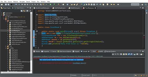 Java Read Write Excel Error The Constructor XSSFWorkbook FileInputStream Is Undefined