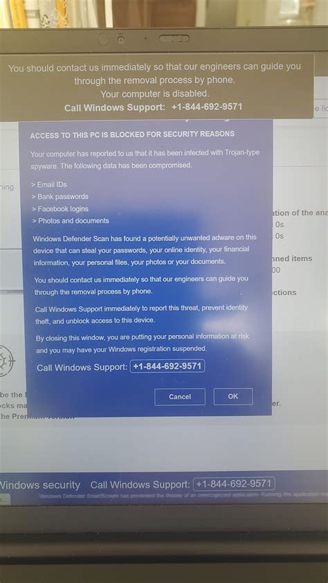 Windows Defender Security System Warning How Did It Get Through Resolved Malware Removal