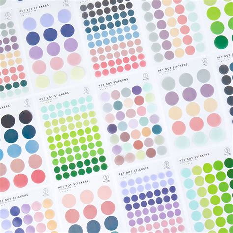 저널 120pcs 도트 Morandi 지구 색상 스크랩북 앨범 사진 벽 저널 프로젝트 해피 카드 장식 씰링 스티커 만들기 문구 스티커