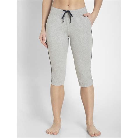 Jockey Light Grey Melange Knit Capri Buy Jockey Light Grey Melange