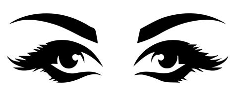 Pair Of Eyes With Eyebrows Eyelashes Vector Graphic Resources 25732534 Vector Art At Vecteezy