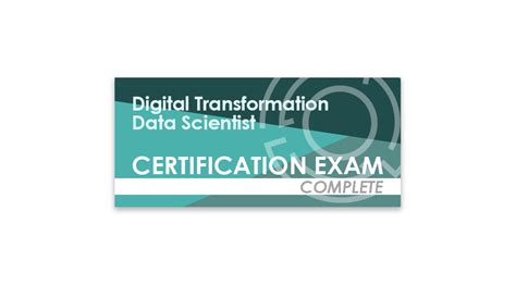 digital transformation data scientist complete certification exam
