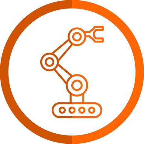 Robotics Line Orange Circle Icon 42952785 Vector Art At Vecteezy