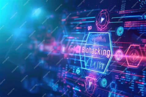 Premium Ai Image Silhouette With Digital Biohacking Graphics And