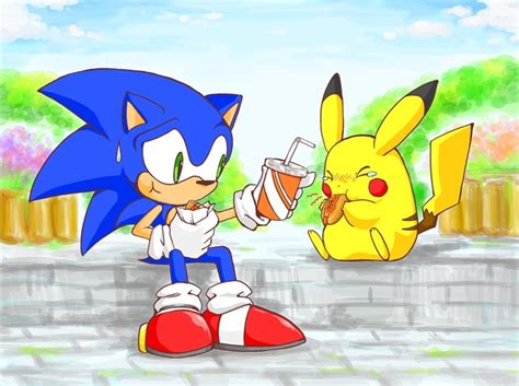 Pikachu Пикачу Pikachu Sonic The Hedgehog Pokedex Sonic The Hedgehog Еж Соник Ёж