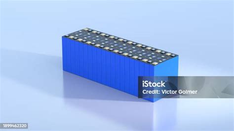 각형 셀 현대 전기 자동차 및 에너지 저장을 위한 직사각형 리튬 이온 인산염 Lfp 배터리 3d 렌더링 0명에 대한 스톡 사진 및 기타 이미지 Istock