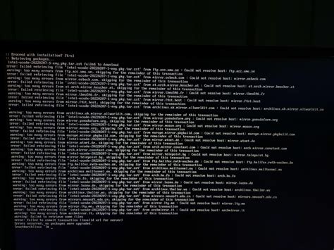 Hi Im Having Trouble With Arch Installer Anything I Try To Install