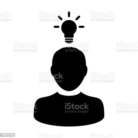 문양 그림에서 개발 사업에 대 한 창의적인 아이디어에 대 한 전구 기업 아이콘 벡터 남성 사람 프로필 아바타 기호 개념에 대한 스톡 벡터 아트 및 기타 이미지 Istock