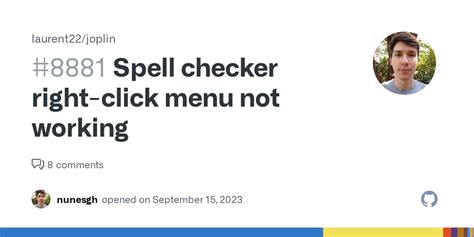 Spell Checker Right Click Menu Not Working · Issue 8881 · Laurent22