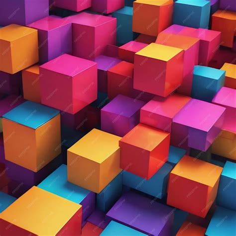 Premium Ai Image Abstract Realistic Cube Background 3d Render