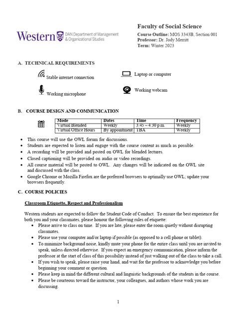 Mos 3343b Course And Assignment Guidelines Section 001 Pdf Lecture
