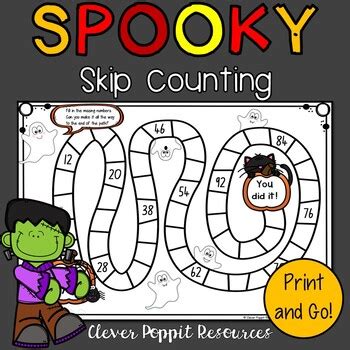 Spooky Skip Counting Halloween Fun By Clever Poppit Resources TpT