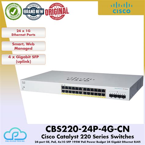 CISCO Business Series CBS P G CN Port GE PoE X G SFP