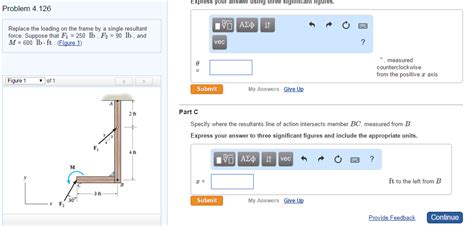 Solved Problem 4126 Part A Replace The Loading On The Frame