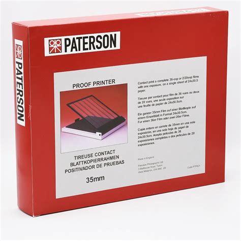 Paterson Contact Proof Printer 35mm Film 24x30 Cm 95x12 Inch