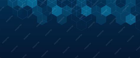 Premium Vector Abstract Technology Background With Hexagons Shape Pattern