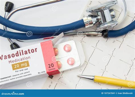 Vasodilating Drug For Heart And Blood Vessels Packing Of Pills With