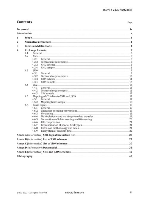 ISO TS 21377 2023 Exchange Formats For The Audit Data Collection Standard XML And JSON