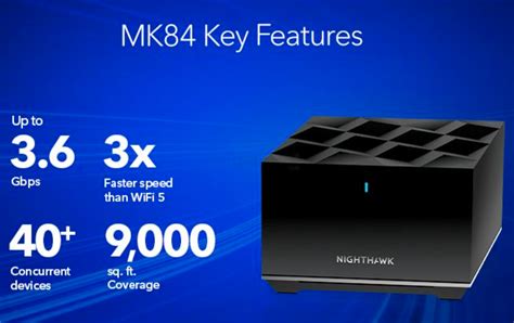 Netgear Nighthawk Tri Band Mesh WiFi System Gbps Router MK MK MS NAS Compares