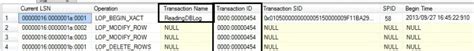 How To Read The Sql Server Database Transaction Log