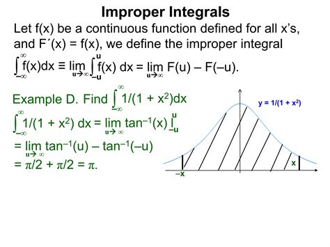 23 Improper Integrals Send X Ppt