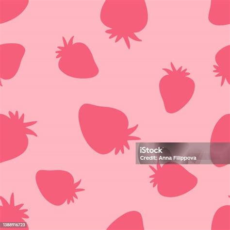 손으로 그린 딸기 실루엣 매끄러운 패턴 티셔츠 직물 및 인쇄에 적합합니다 장식과 디자인을위한 낙서 벡터 일러스트레이션 계절에 대한 스톡 벡터 아트 및 기타 이미지 Istock