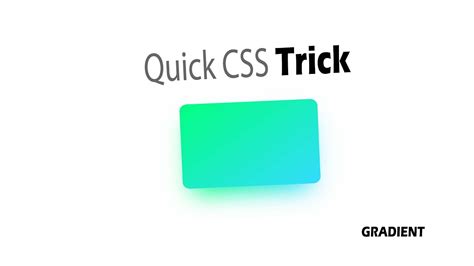 Gradient Shadow Effect In Pure Css Quick Css Trick Youtube