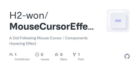 GitHub H Won MouseCursorEffects A Dot Following Mouse Cursor
