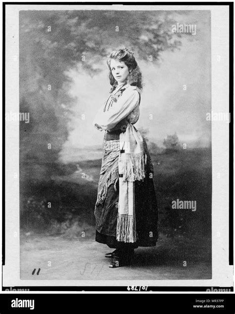 Maude Adams Actress Full Length Portrait Facing Left In Costume