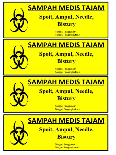 New Stiker Sampah Medis Infeksius Pdf