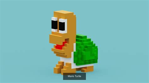 3d Model Collection Voxel Super Mario Characters Vr Ar Low Poly Cgtrader