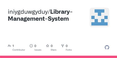 Github Iniygduwgyduylibrary Management System