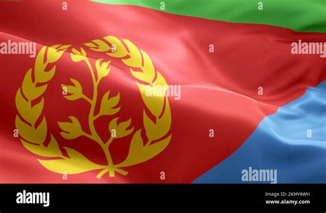Eritrea Waving Flag National 3d ‎eritrean Flag Waving Sign Of Eritrea Stock Video Footage Alamy