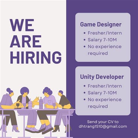 Hiring Game Designer Unitydeveloper Fresher Intern Hanoi Trang
