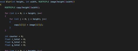 Filter Passes Check50 But My Blur Isnt Actually Working Properly Help Pls Rcs50